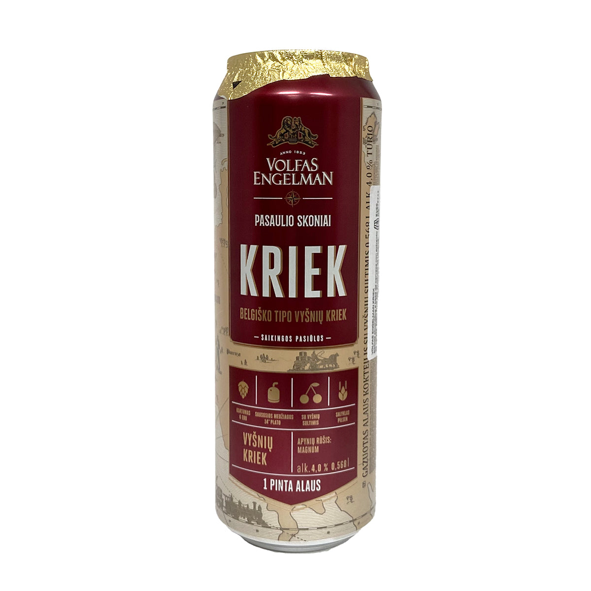 Cerveza Volfas Engelman Cherry Kriek 568 ml – Nación Tequila